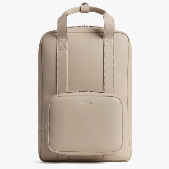 Monos | Bags | Monos Metro Backpack In Ivory Vegan Leather | Poshmark
